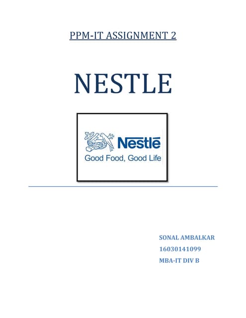 Management Of Change : A study of problem and Challenges in Nestle | PPTX