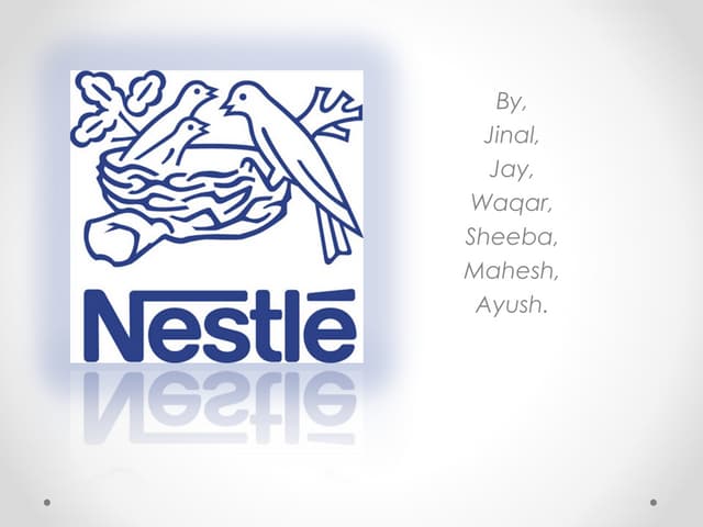 Case study on Nestle | PPTX