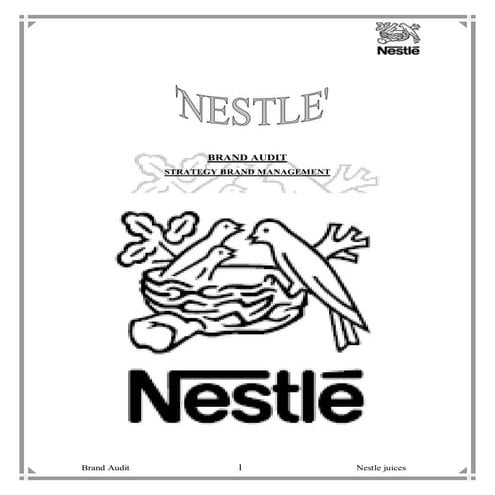 Nestle juices-project | PDF