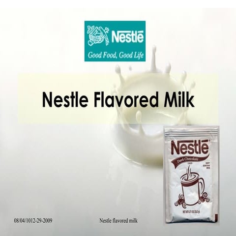 Nestle flavored milk presentation | PPT