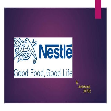 Nestle- Company profile | PPTX