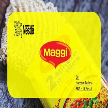 Nestle maggi | PPT