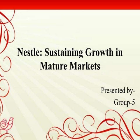 Case study on Nestle | PPTX
