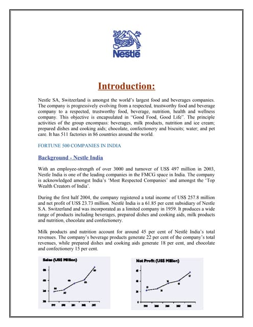 Nestle - Organisational Structure | PPTX