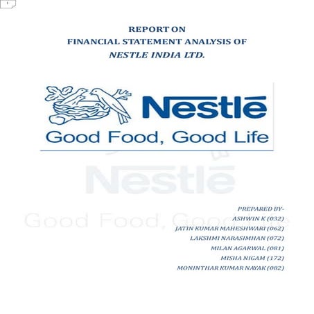 Nestle report group 5 | DOCX