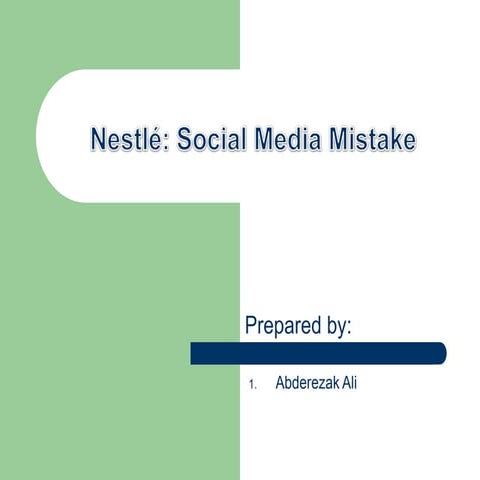 Nestle social media | PPTX