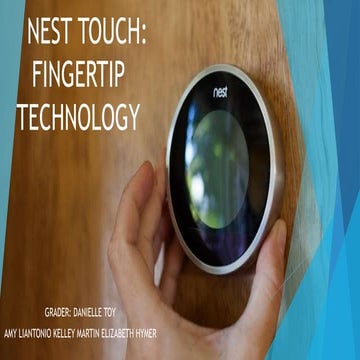 Nest Touch: FingerTip Technology | PPT