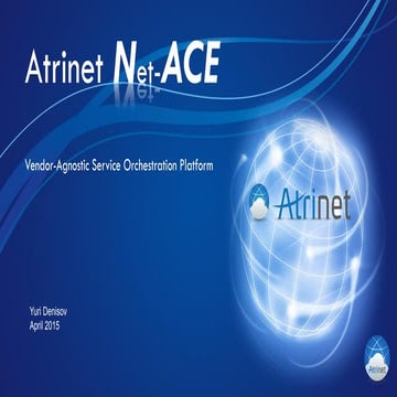 Net-Ace - Vendor-Agnostic Service Orchestration platform | PDF