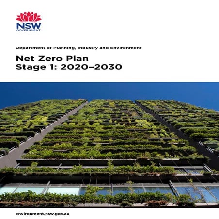 NSW Government Net Zero Emissions Plan | PDF