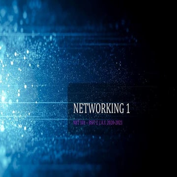 Lesson 1.1 - Networking Basics | PPT