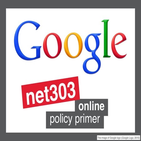 NET303 Online Policy Primer - Google | PPTX