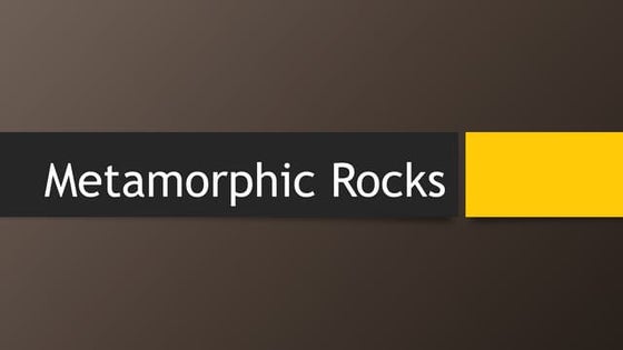 The Rock Cycle | PPT