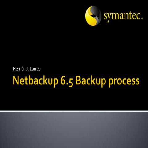 Netbackup 6.5 backup process | PPT