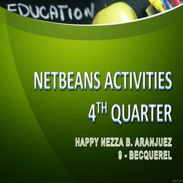 Netbeans activities | PPTX