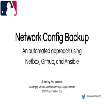 Network Config Backups Netbox Github Ansible Ppt
