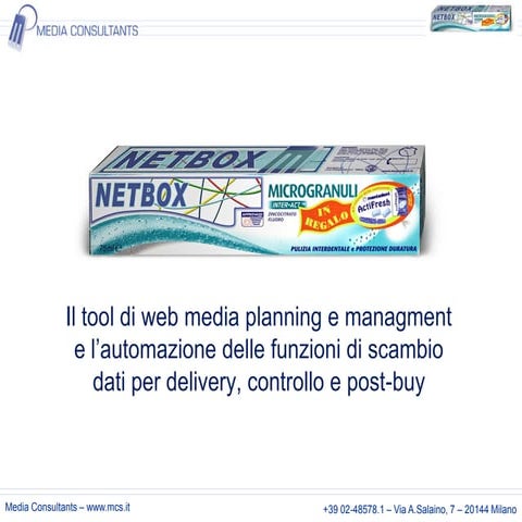 Net box integrazioni_weborama | PDF