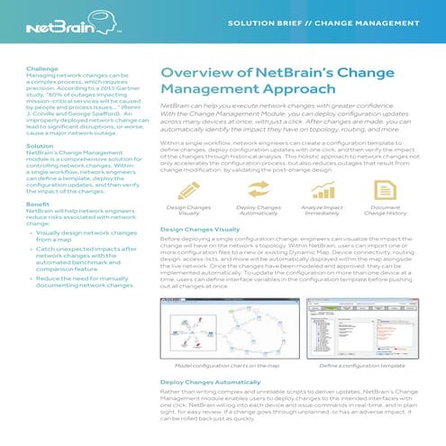 Change Management With NetBrain | PDF