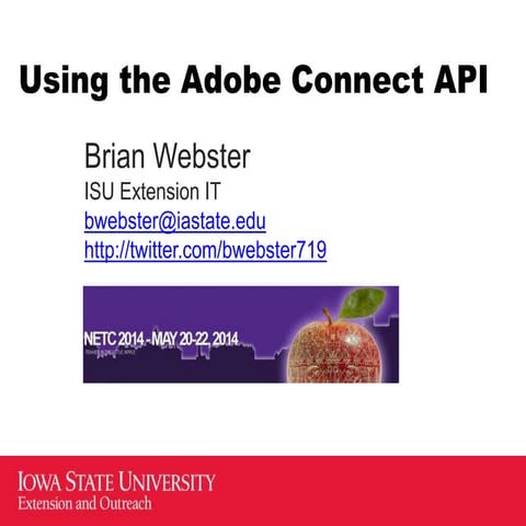 Using the Adobe Connect API - finding unused recordings | PPTX