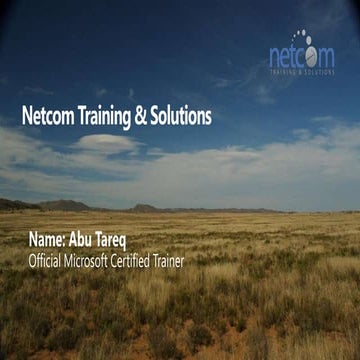 Netcom training presentation | PPTX | IT and Internet Support | Internet