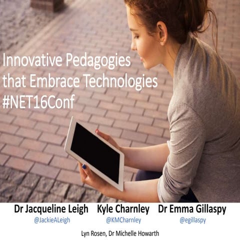 Innovative Pedagogies that Embrace Technologies #NET16conf | PPTX ...