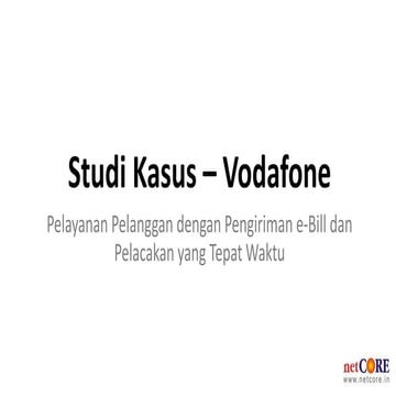 Vodafone Case Study | PPT