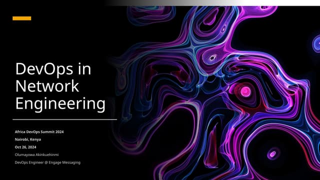 Devops In Network Engineering Network Automation Using Devnet Ppt 1579