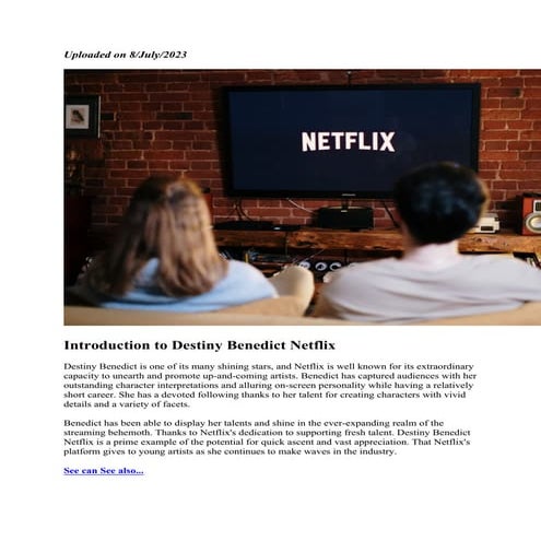 Destiny Benedict Netflix | PDF | Roleplaying Games | Games and Puzzles