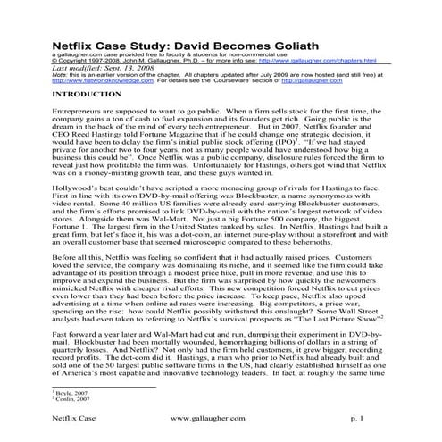 Netflix case 2008 | PDF