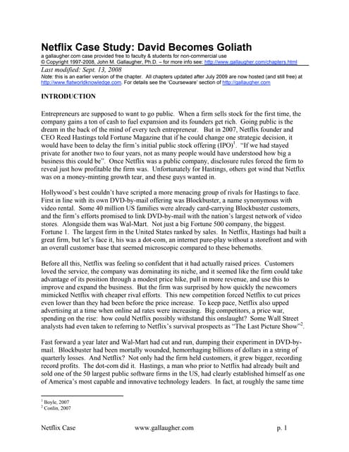 Netflix's Product Life Cycle | PDF