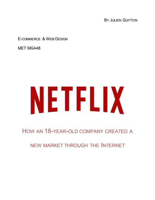 Netflix's Product Life Cycle | PDF