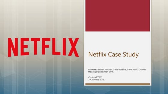 Netflix Case Study | PDF
