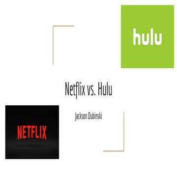 Netflix vs. hulu | PPT
