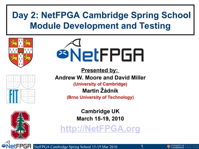 Netfpga Spring10 Day20000000000000000000000ppt
