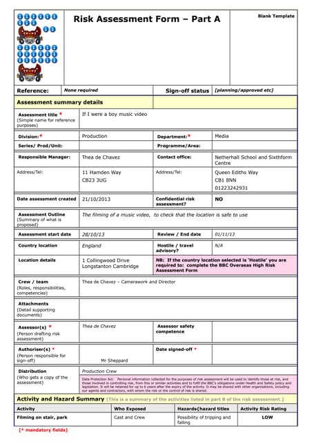 Location risk assessment | DOCX