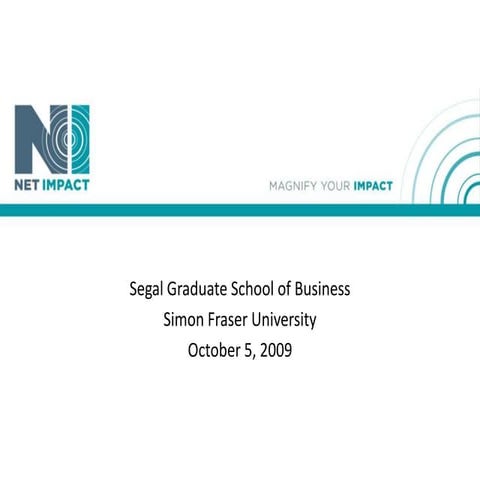Net Impact Presentation | PPTX | Business | Business and Finance