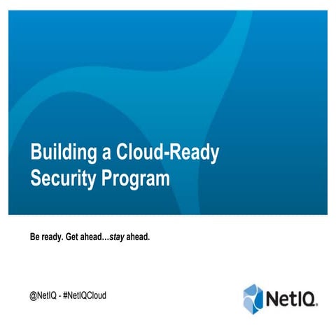 Building A Cloud-Ready Security Program | PPT