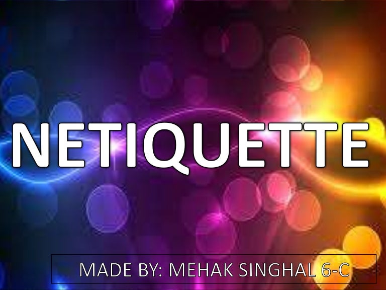 Netiquette