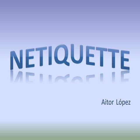 Netiquette | PPTX