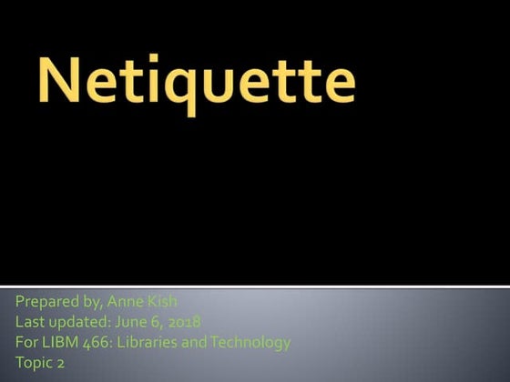 Netiquette | PPT