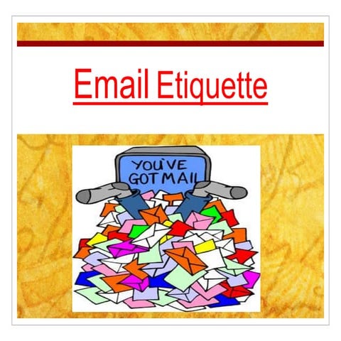 Email Etiquette PPT | PDF