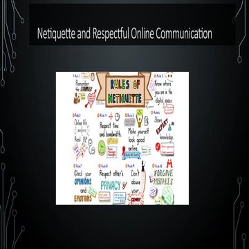 netiquettes and respectful online communication | PPTX