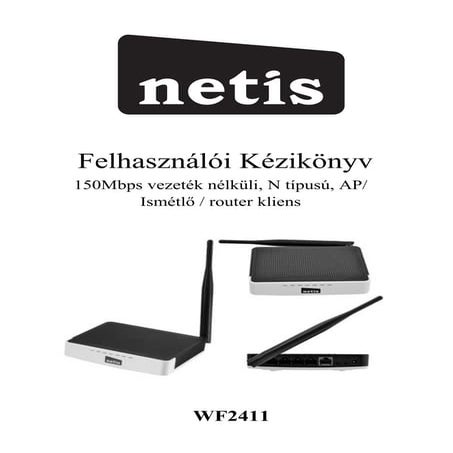 Felhasználói Kézikönyv: NETIS WF-2411D Magyar | PDF