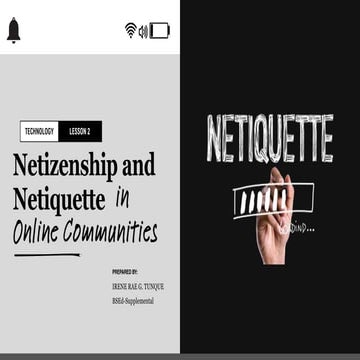 Netizenship and Netiquette in Online Communities_PCK 104_FINALS.pptx