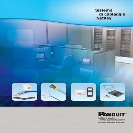 Brochure Italiano aggiornata PANDUIT linea Netkey con cat6a | PDF
