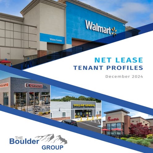 Net Lease Tenant Profiles Report by The Boulder Group | PDF