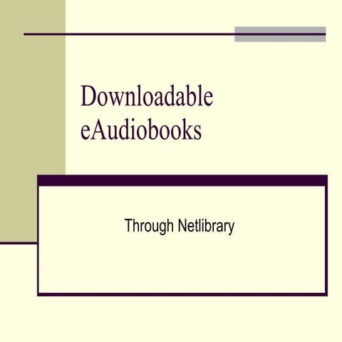 Netlibrary | PPT
