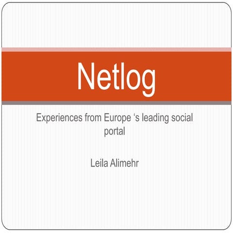 Netlog | PPTX