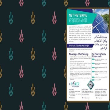 Net Metering started in Pakistan | PPTX
