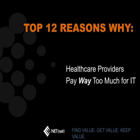Net(net) Top 12 Healthcare | PPT