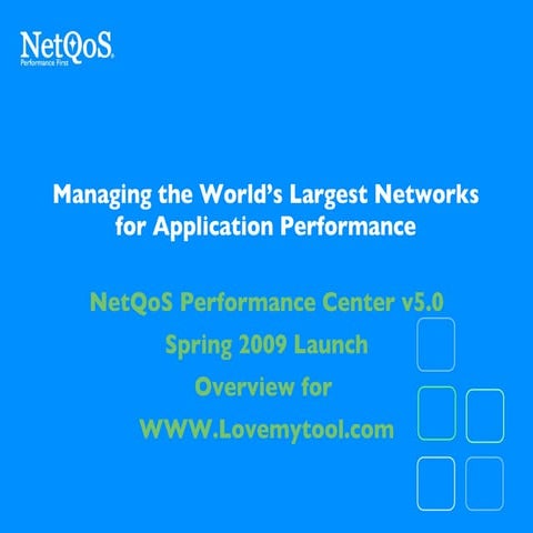 NetQoS Performance Center Overview | PPT